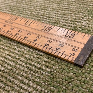 Vintage Lufkin No. 0132 Tailors Dressmakers Ruler Made in USA Wood ...