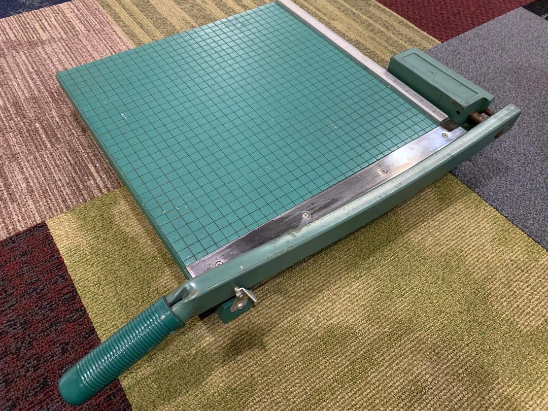 Vintage Premier Paper Cutter Trimmer Guillotine 16 Inch Made in USA ...