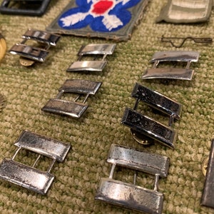 Vintage Militaria Lot Army World War II Military Captain's Bars ...