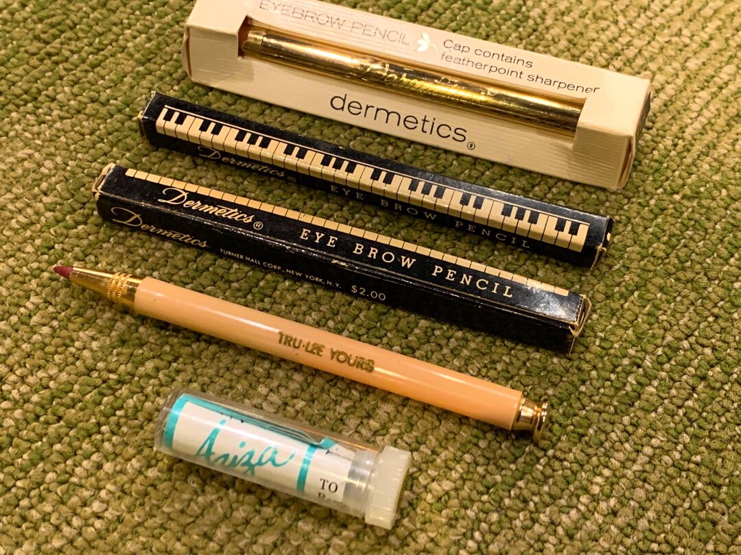 Mid Century Dermetics Eye Brow Pencils With Original Boxes Vintage MCM ...