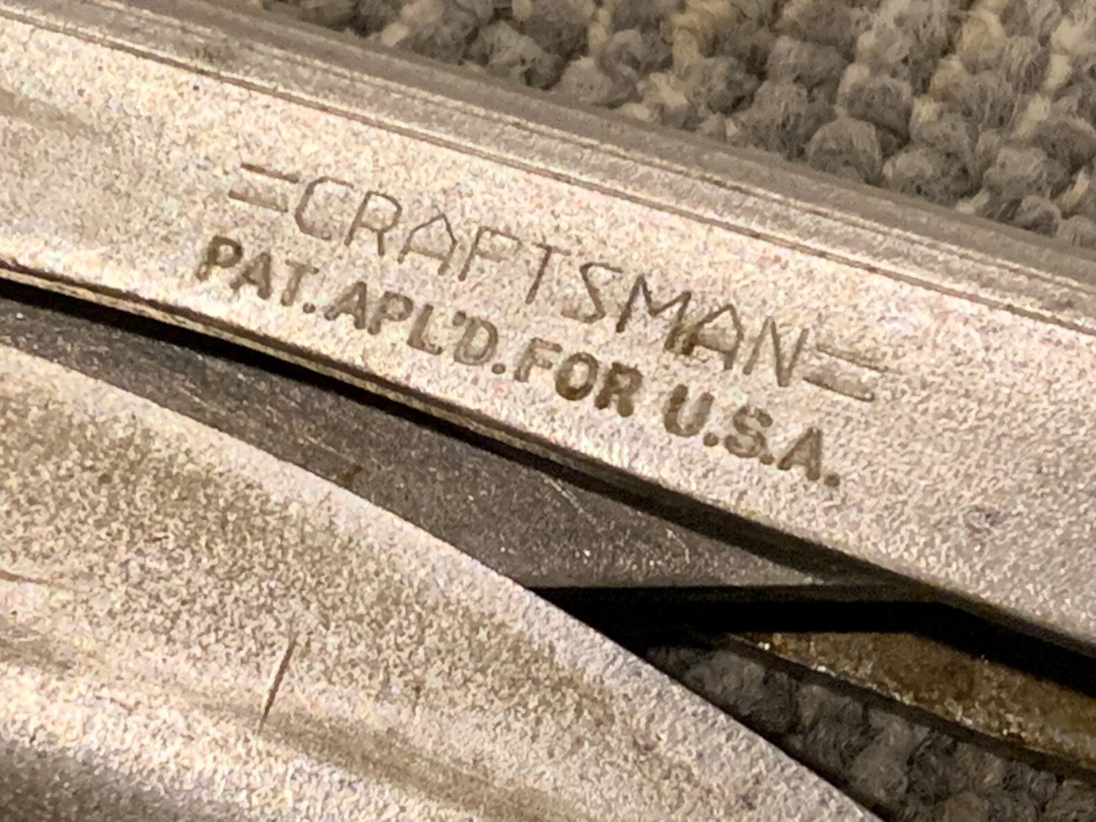 Vintage Craftsman Vise Grip Lever Jaw Wrench PAT. APL'D for USA - Etsy