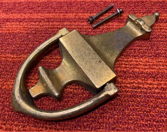 Brass Door Knocker Plate - Etsy