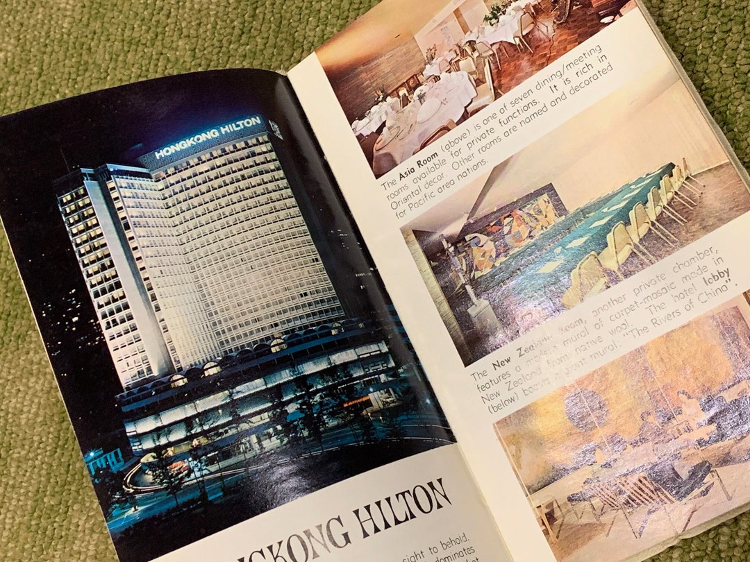 Mid Century Official Hong Kong Hilton Hotel Guide Book 1957 Hardcover ...