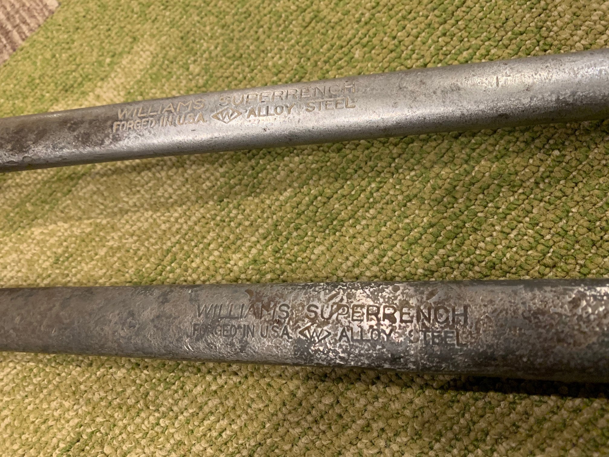 Vintage Williams Superrench Wrenches Large Box End Hand Tools Forged in ...
