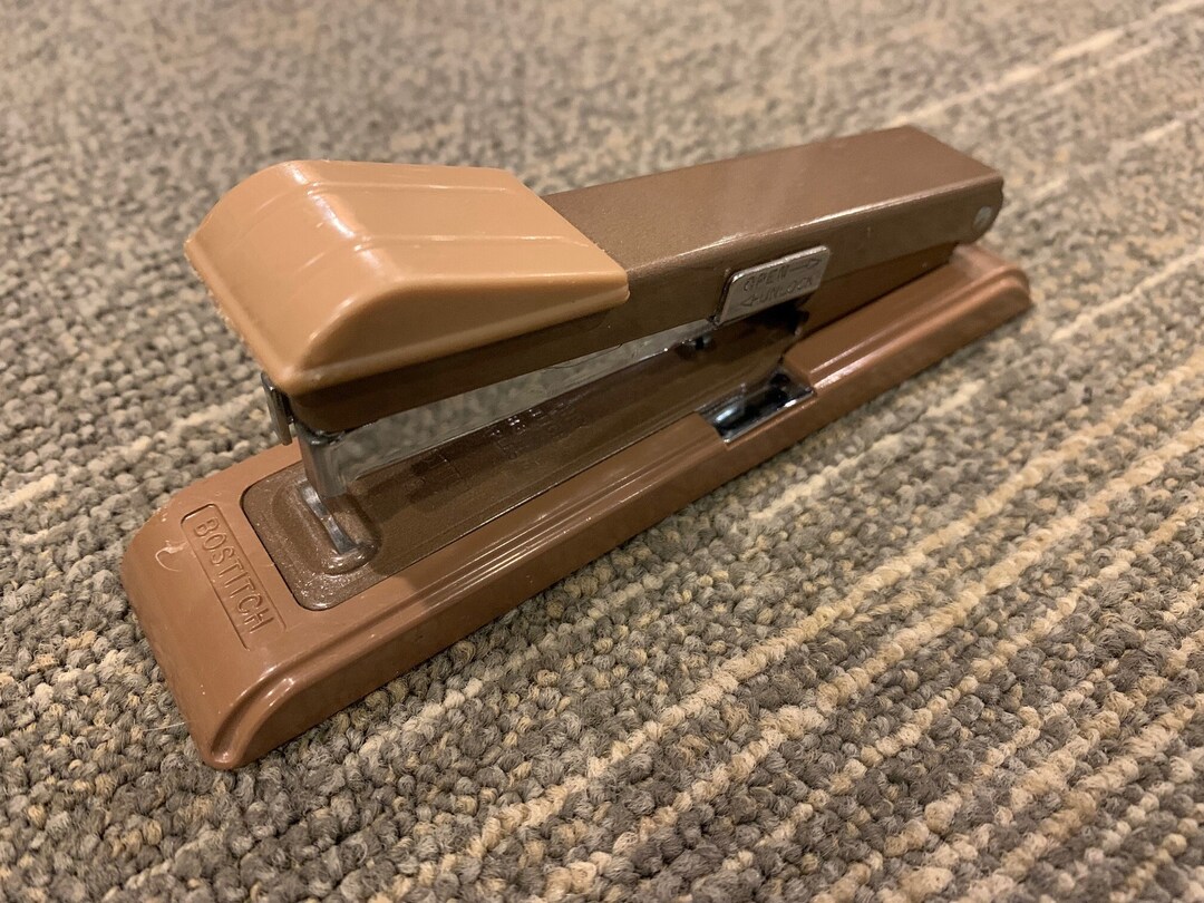 Mid Century Desk Stapler BOSTITCH Brown - Etsy