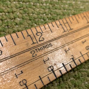 Vintage Lufkin No. 0132 Tailors Dressmakers Ruler Made in USA Wood ...