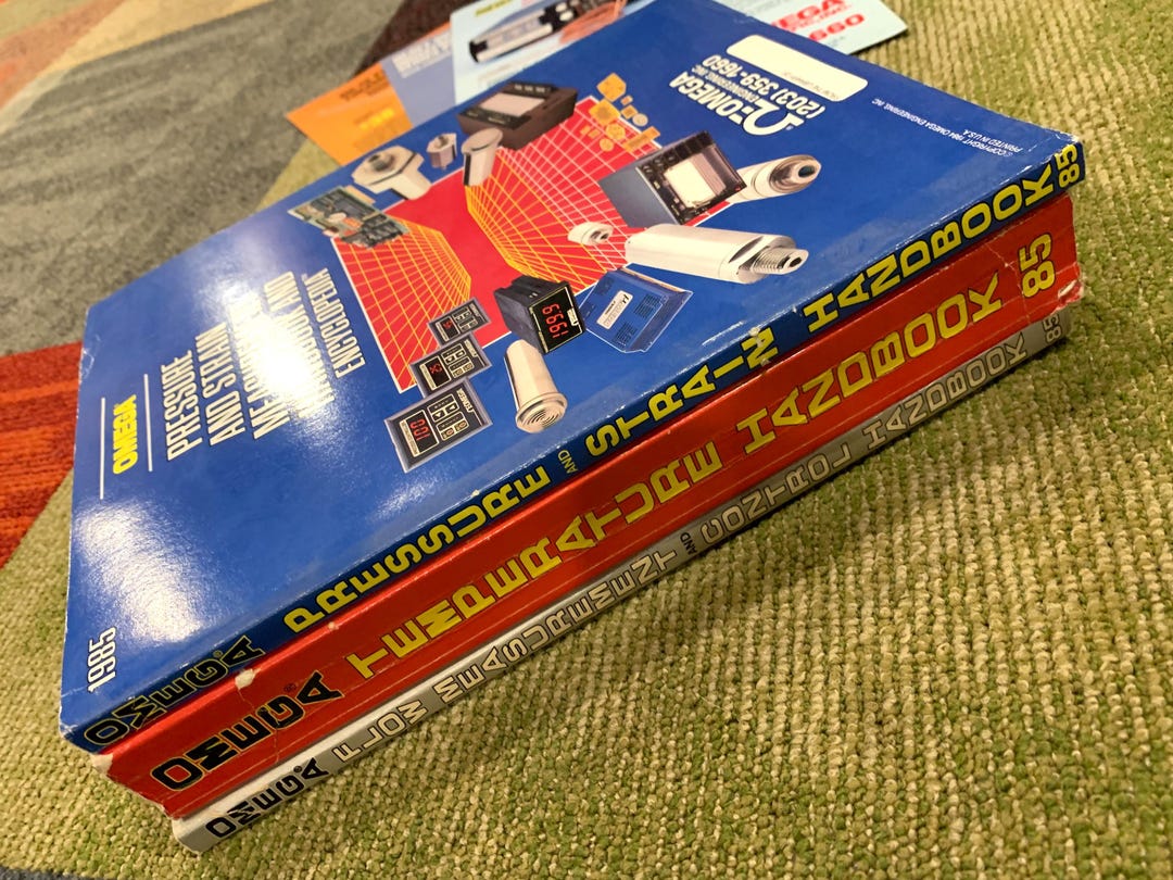 Vintage Omega Engineering Catalogs Pressure Strain Flow Temperature ...