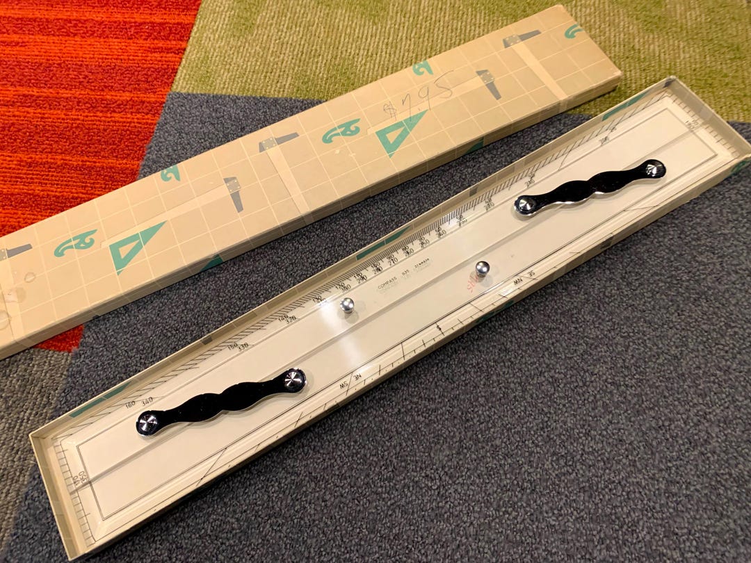 Vintage Weems & Plath 21" Parallel 935 Nautical Navigation Ruler ...