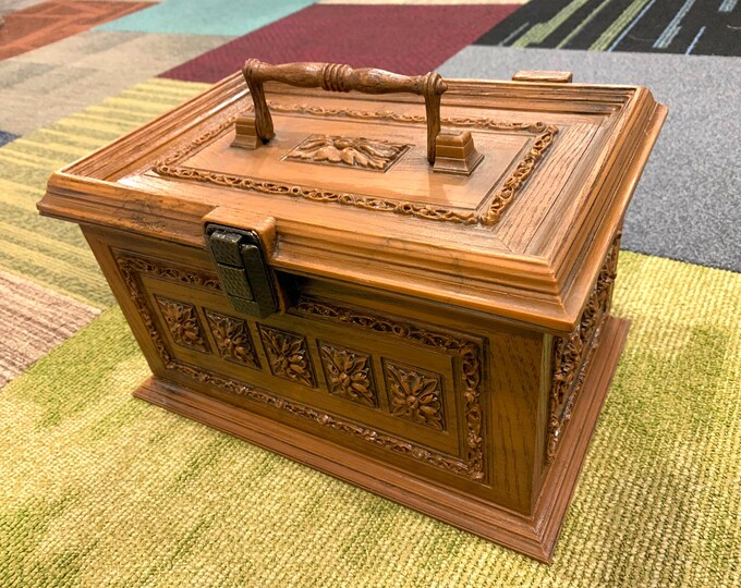 Vintage Sewing Box by Max Klein 1970s Ornate Sewing Storage Bin SC 1280 ...