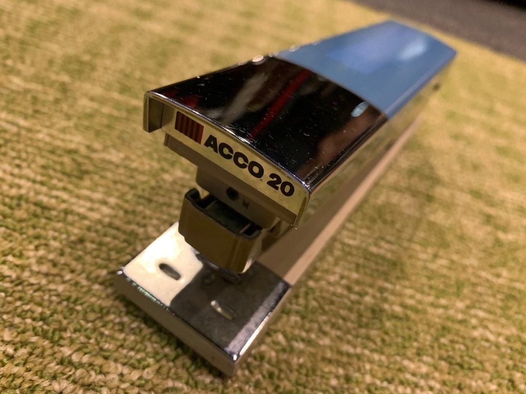 Mid Century Desk Stapler ACCO 30 Front Loader Vintage Modern Office Design - Etsy
