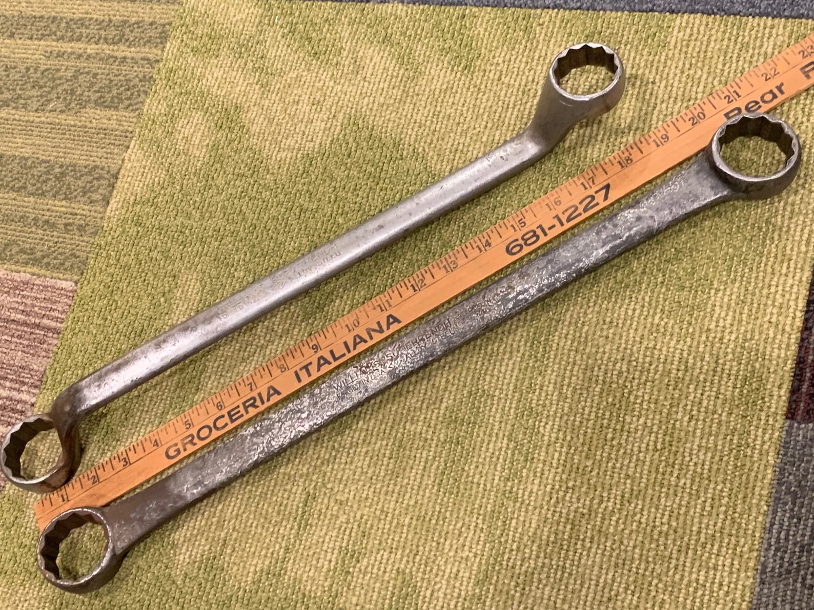 Vintage Williams Superrench Wrenches Large Box End Hand Tools Forged in ...