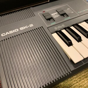 Vintage CASIO SK-2 Sampling Keyboard 1990 Original Box Documents and ...
