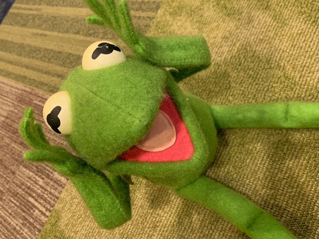 Vintage Kermit the Frog Jim Henson Muppet Doll Plush 1976 Sesame Street Plushie - Etsy