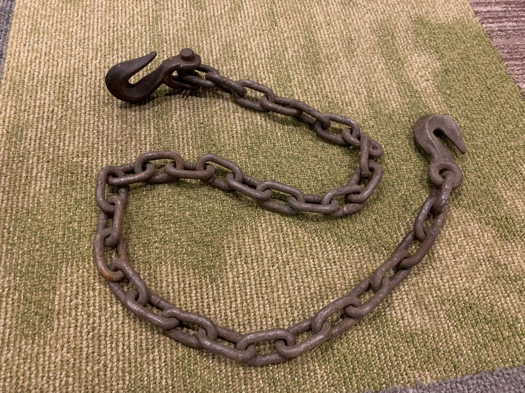 Antique Barn Farm Tractor Tow Chain With Hook Heavy Duty 41 - Etsy