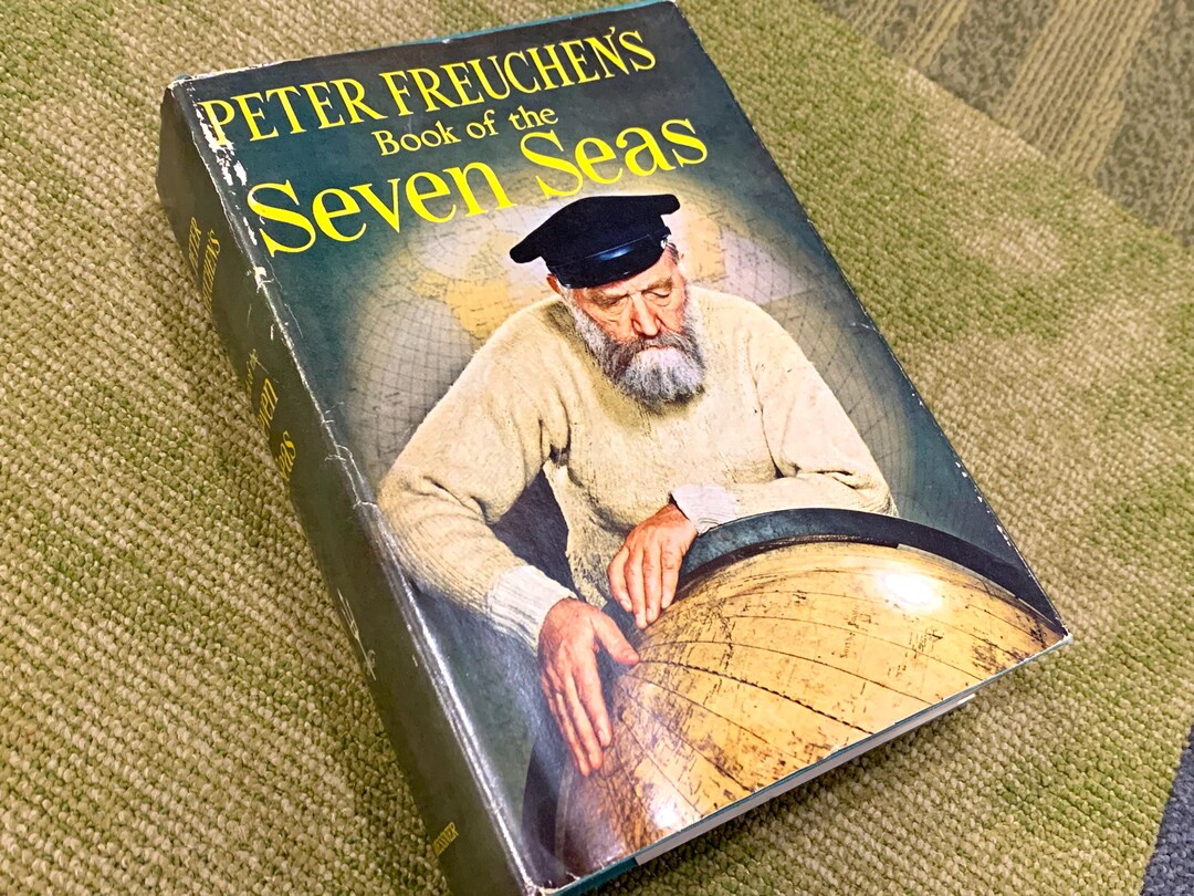 Vintage Book of the Seven Seas by Peter Freuchen Hardcover Book 1957 - Etsy