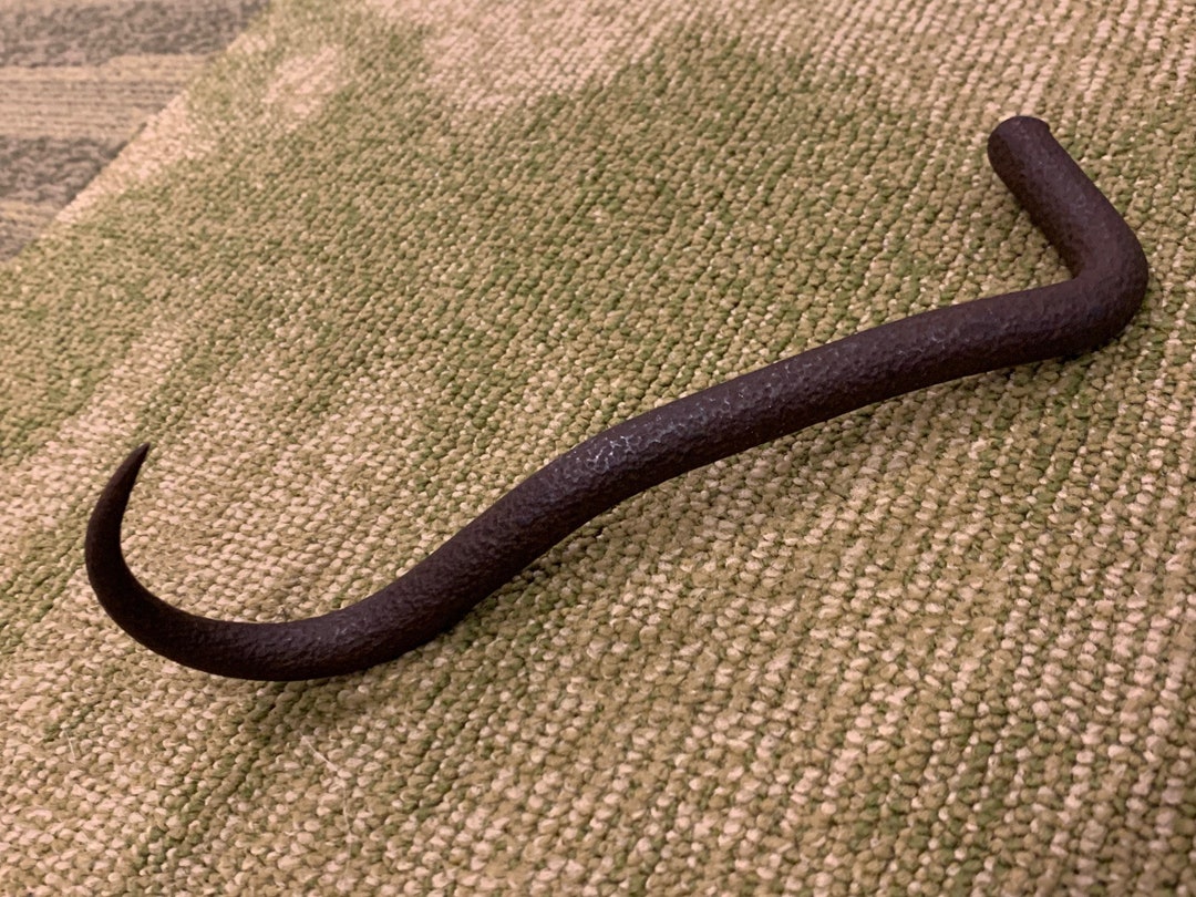 Antique Primitive Hook 1800s 8 Inch Length Hand Forged - Etsy