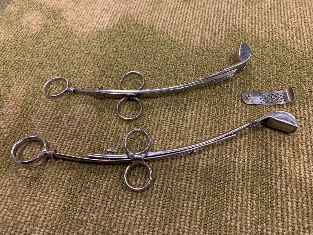 Two Vintage Haslam Miller Storz Tonsil Guillotines Medical Surgical ...