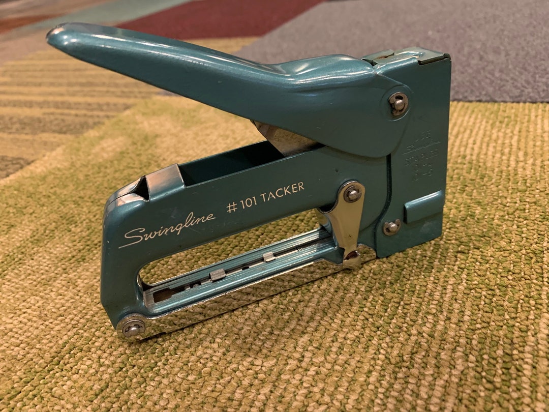 Vintage Swingline 101 Tacker Teal Early Mid Century Heavy - Etsy