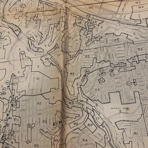 Vintage City of Pittsburgh 1969 Zoning Map Cartography City Planning 58 ...