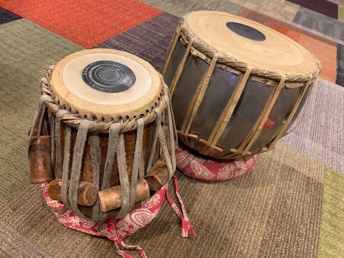 Vintage Banjira Standars Tabla Drum Set Stainless Bayan and - Etsy