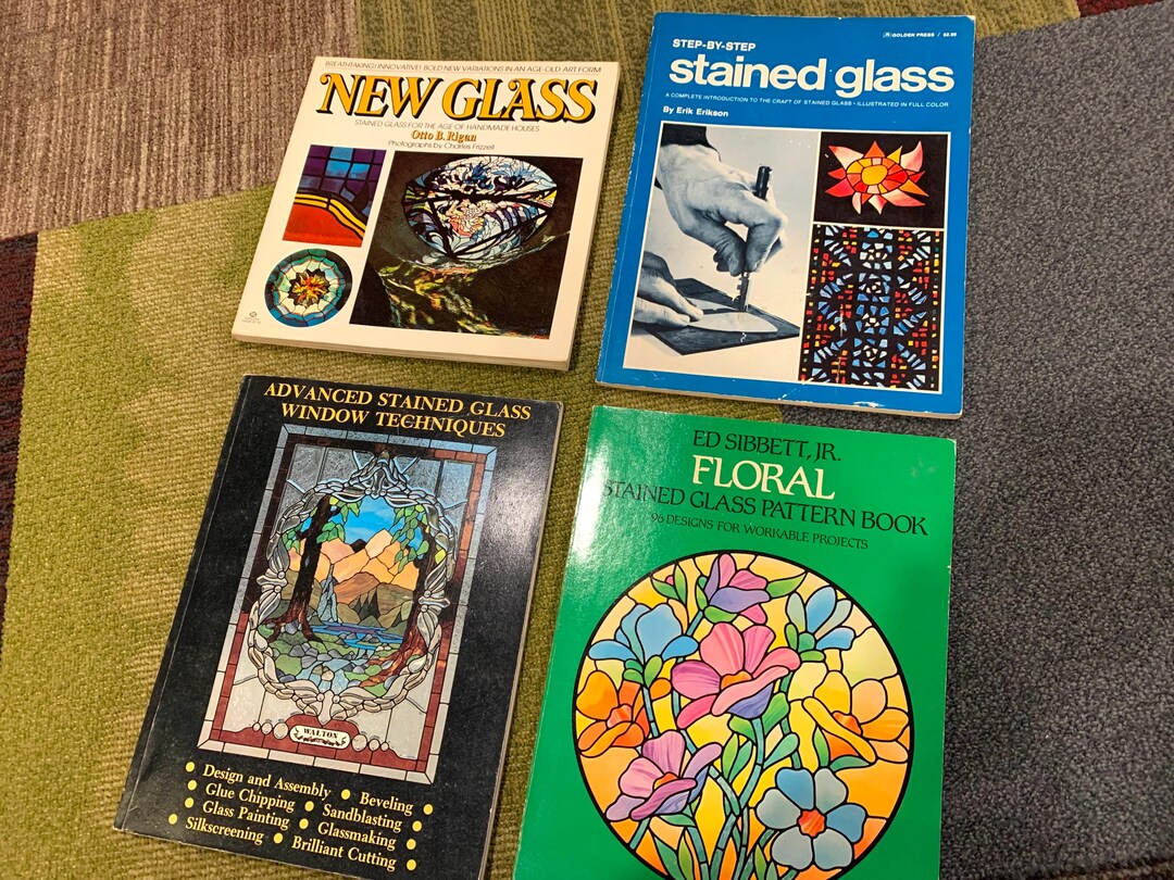 Vintage Stained Glass Artist Books New Glass Otto Rigan Advanced Window ...
