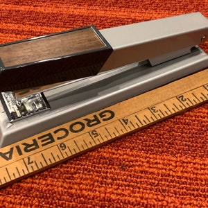 Vintage Bates 640 Stapler Late 1960s Office Stapler New Jersey USA Faux ...