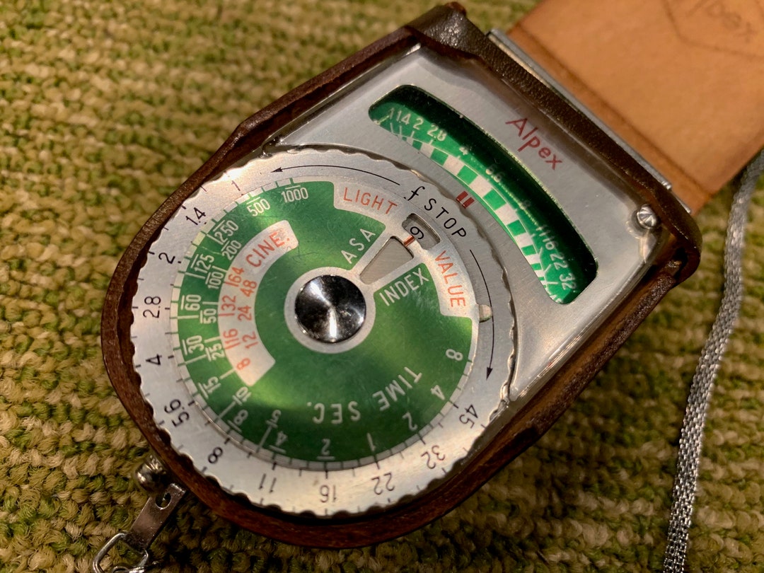 Vintage Photography Light Value Exposure Meter ALPEX Made in Japan With ...