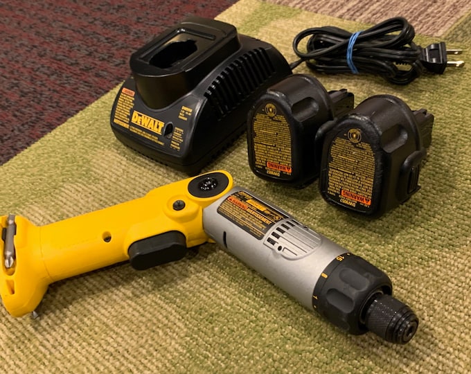Dewalt Cordless Screwdriver DW920 With Batteries Charger Bits Complete ...