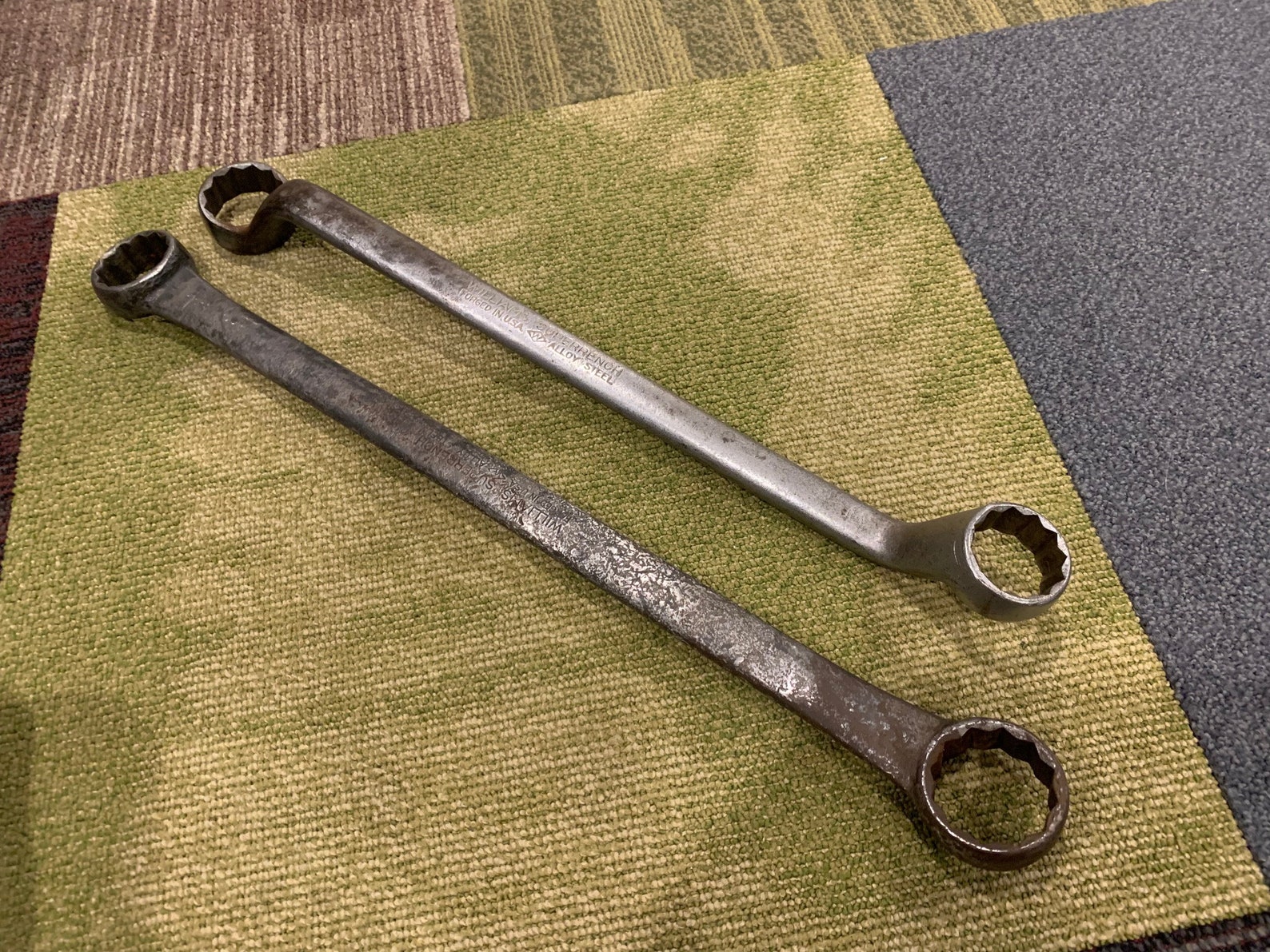 Vintage Williams Superrench Wrenches Large Box End Hand Tools Forged in ...