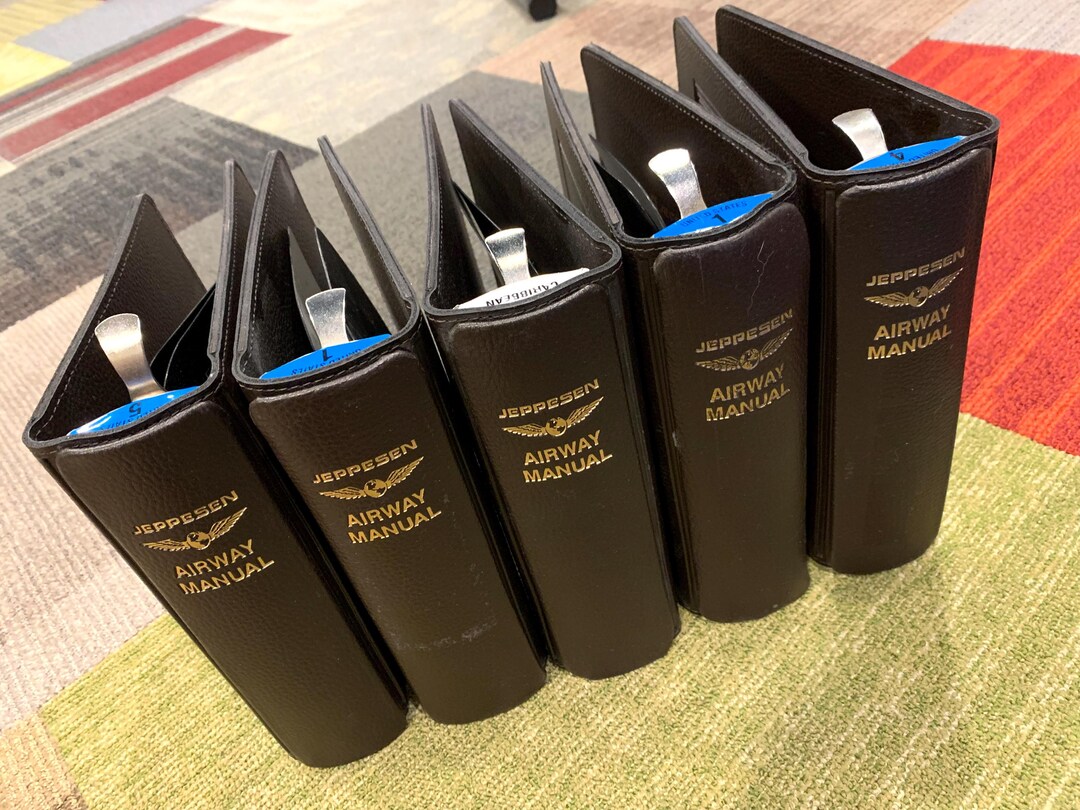 Jeppesen Airway Manual Binders Simulated Leather Made in USA - Etsy