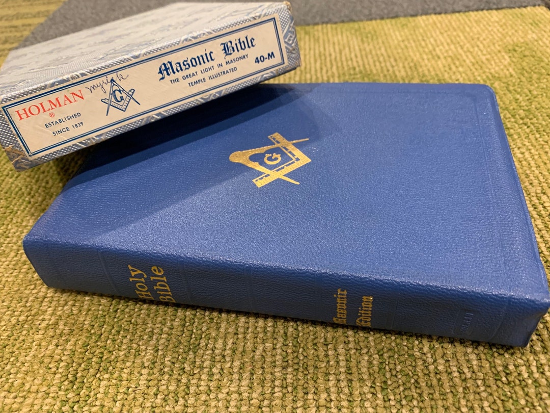 Vintage Holman Holy Bible Masonic Edition 1957 With Original Box - Etsy