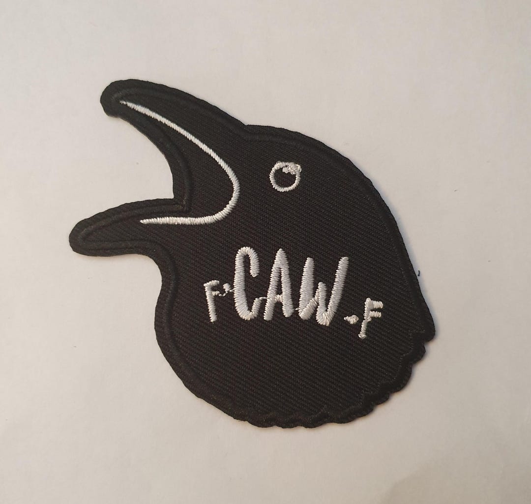 Gothic Raven Crow Embroidered Iron on Applique Motif Patch - Etsy