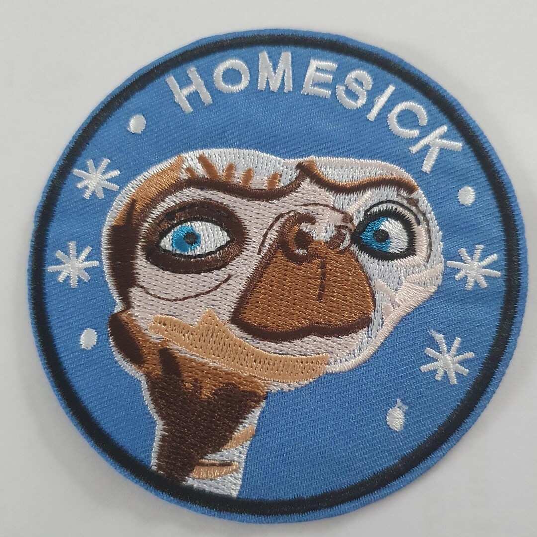 ET Extraterrestrial 80's Film Embroidered Iron on Applique Motif Patch ...
