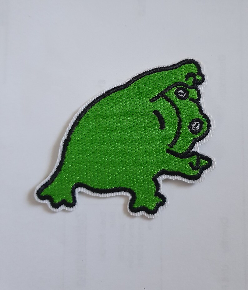 Dancing Toad or Frog Embroidered Iron on Applique Motif Patch - Etsy
