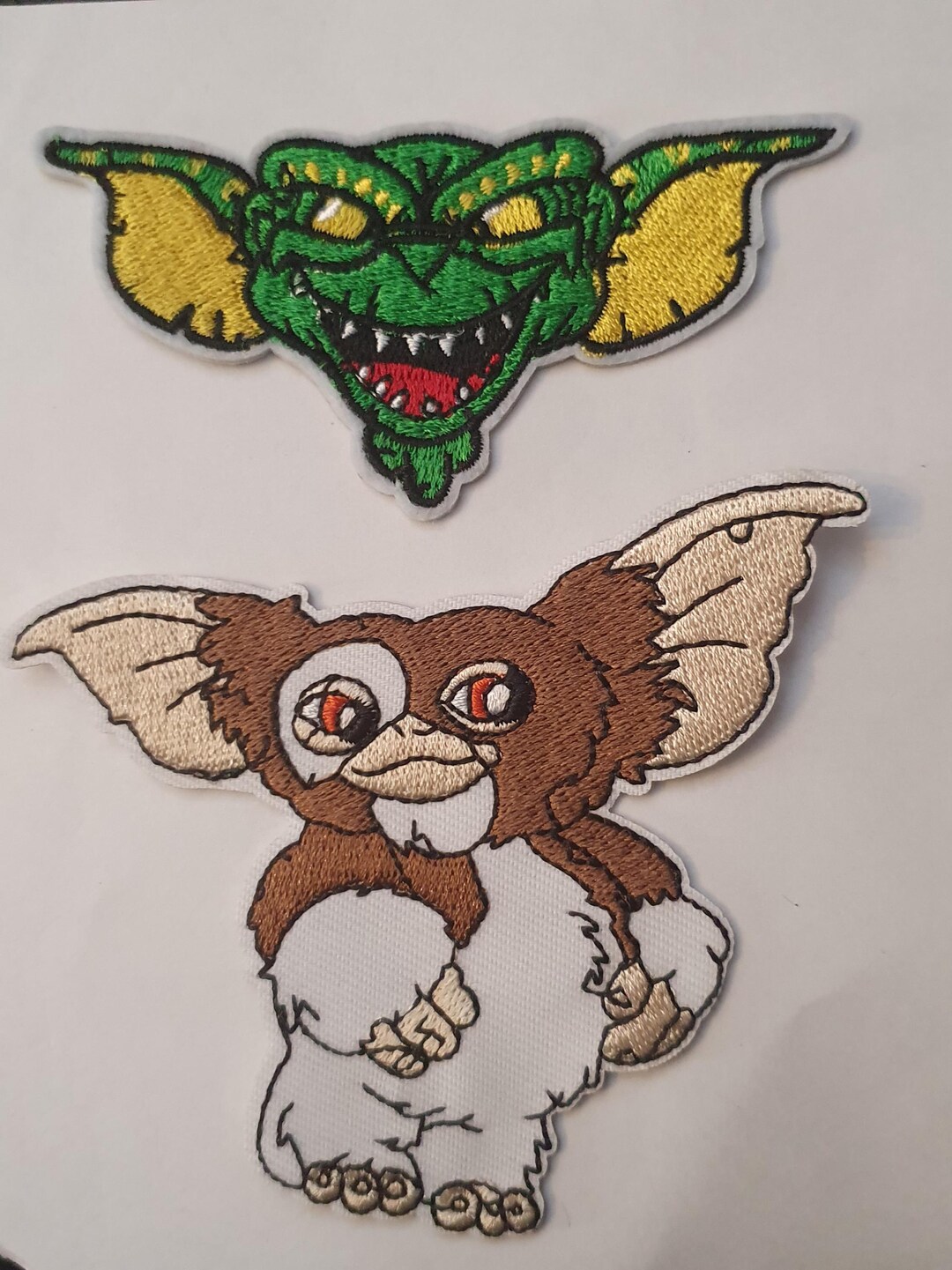 Set of 2 Patches Gremlins 80's Film Embroidered Iron on Applique Motif ...