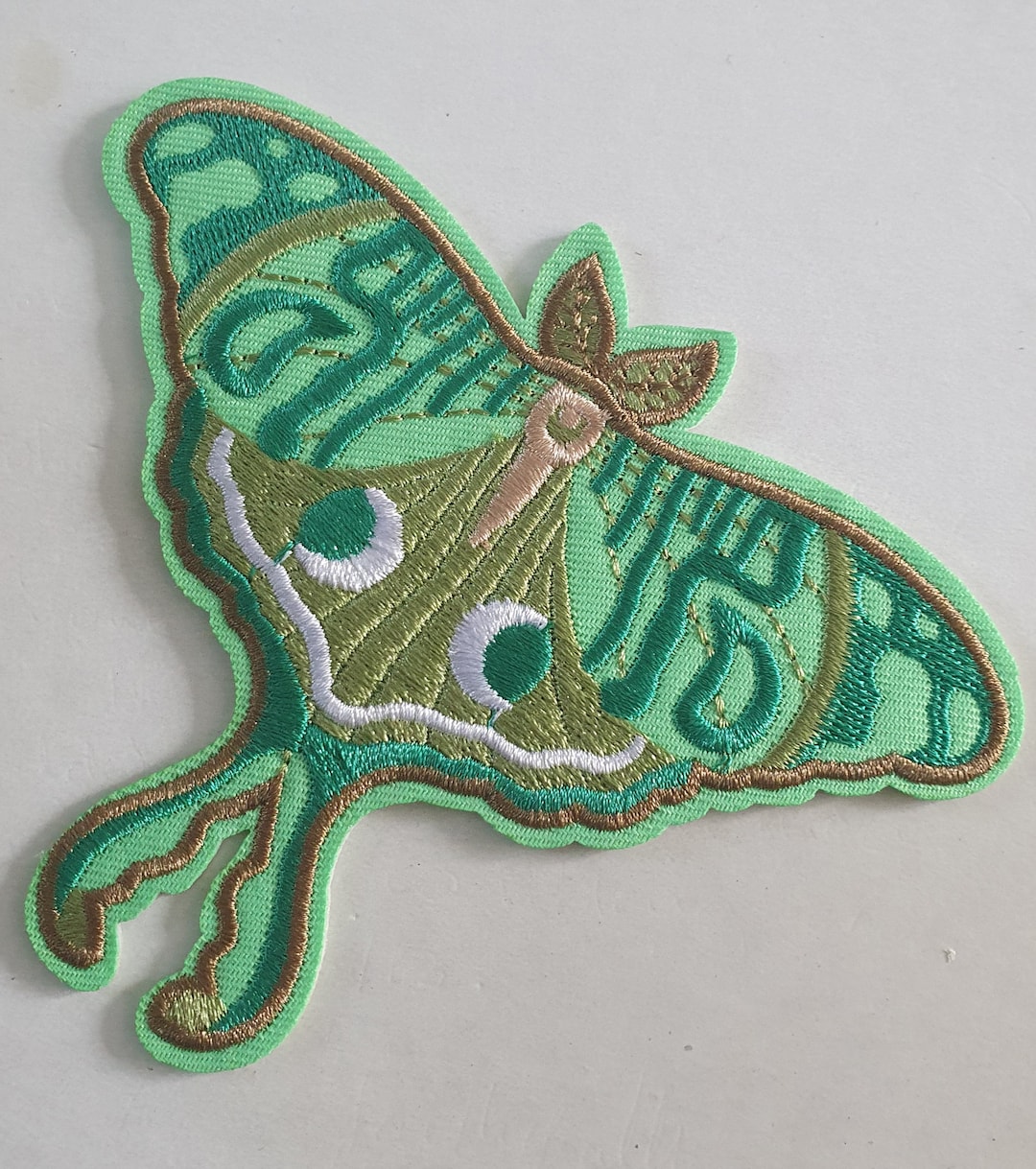Lunamoth Moth Embroidered Iron on Patch Applique Motif - Etsy