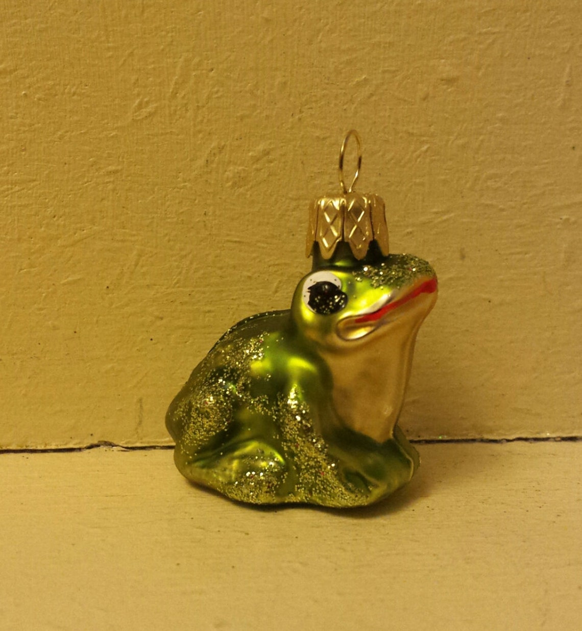 Blown Glass Mini Green Frog Christmas Tree Ornament Decoration - Etsy UK