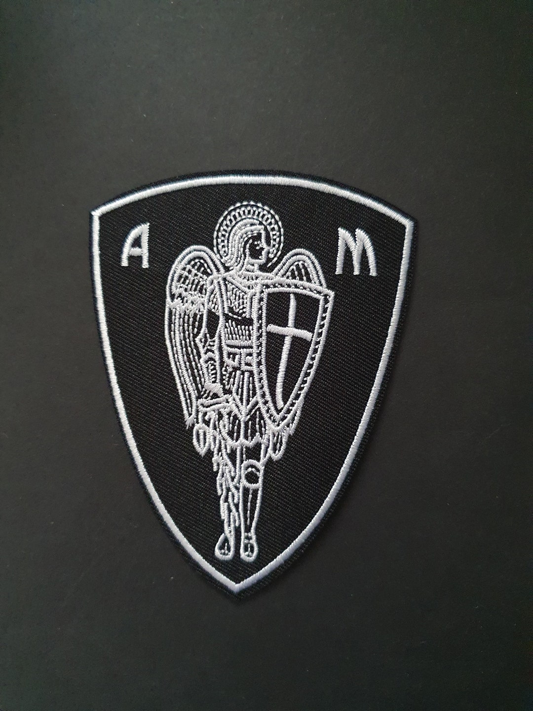 Archangel Michael Embroidered Iron on Applique Motif Patch - Etsy