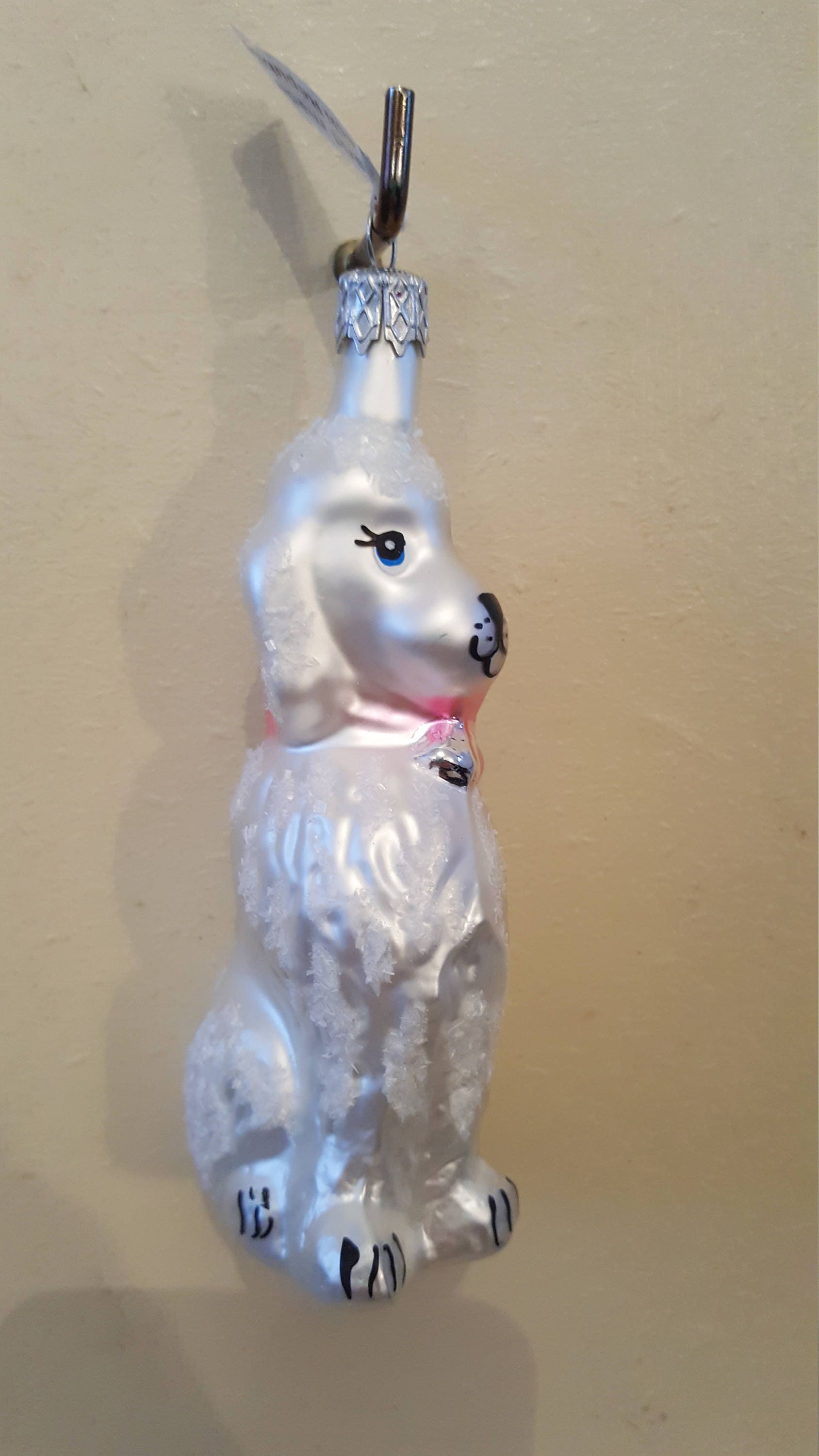 Blown Glass Pink Poodle Dog Retro Christmas Tree Ornament | Etsy