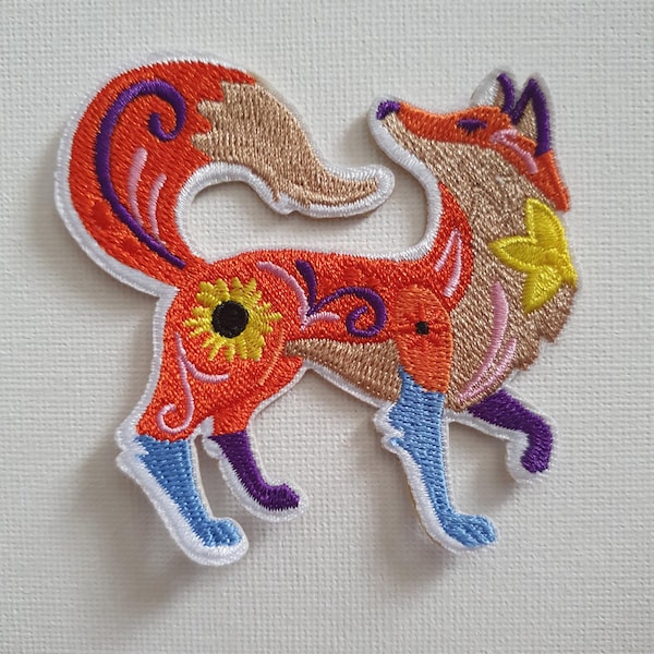 Embroidered Fox Patches - Etsy
