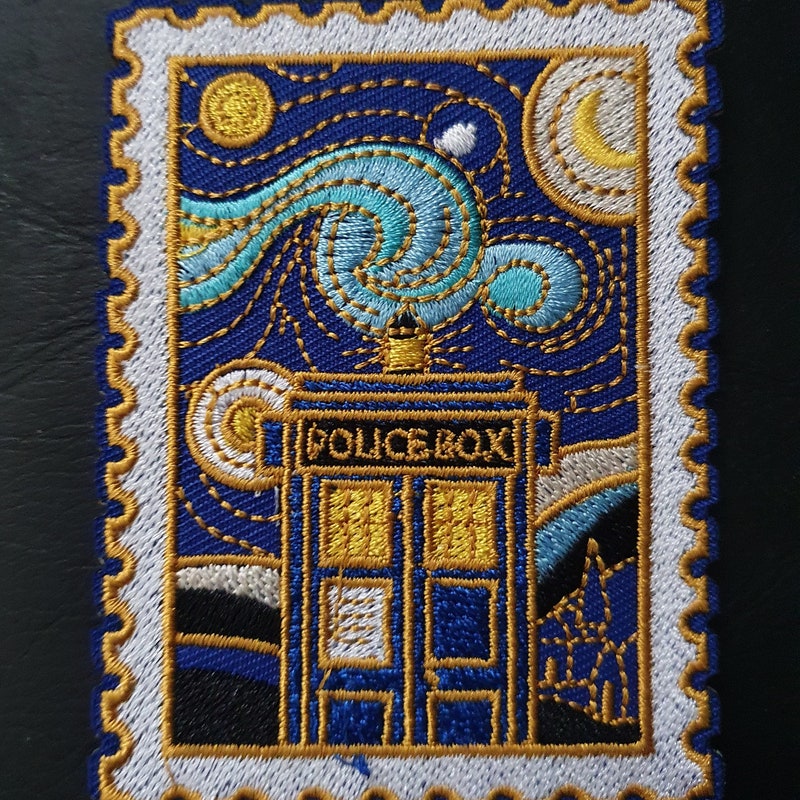 Tardis Embroidery - Etsy