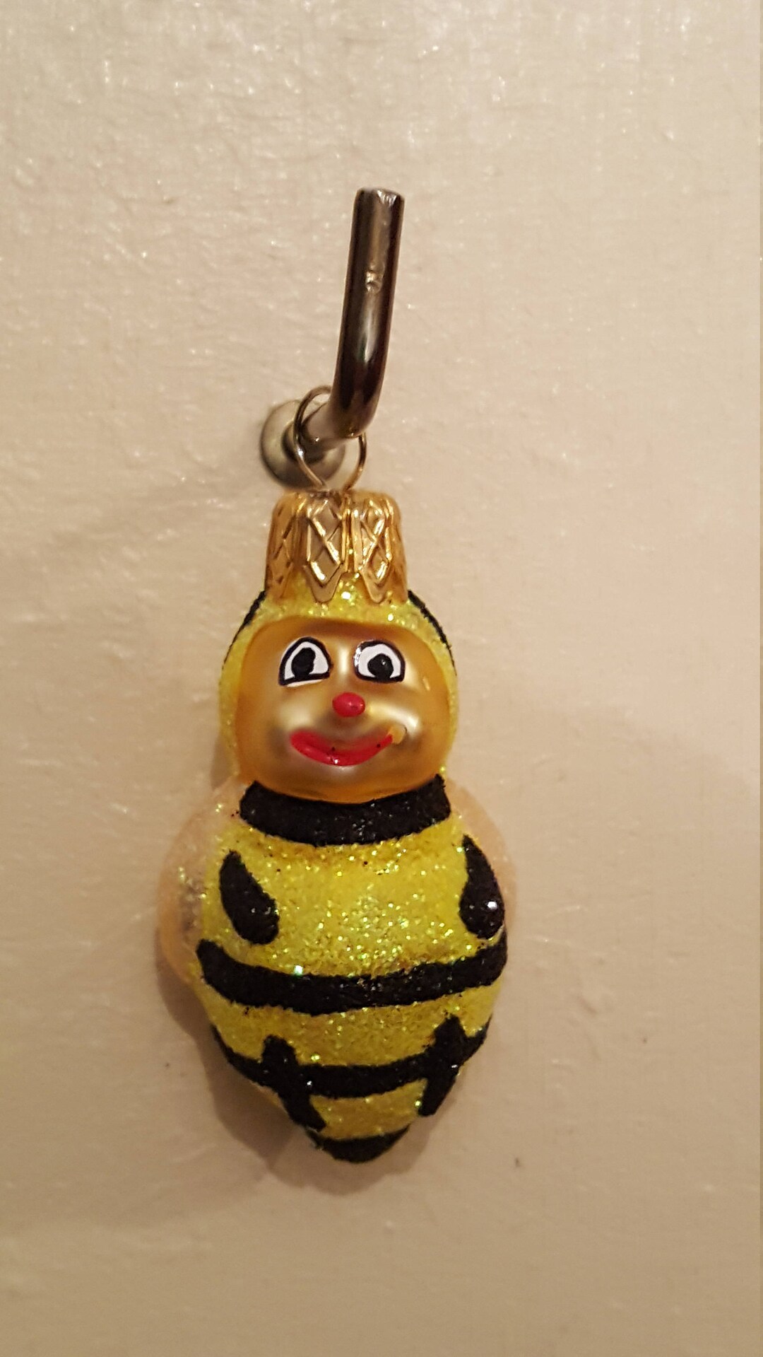 Mini Bumble Bee Blown Glass Christmas Tree Ornament or Decoration - Etsy UK