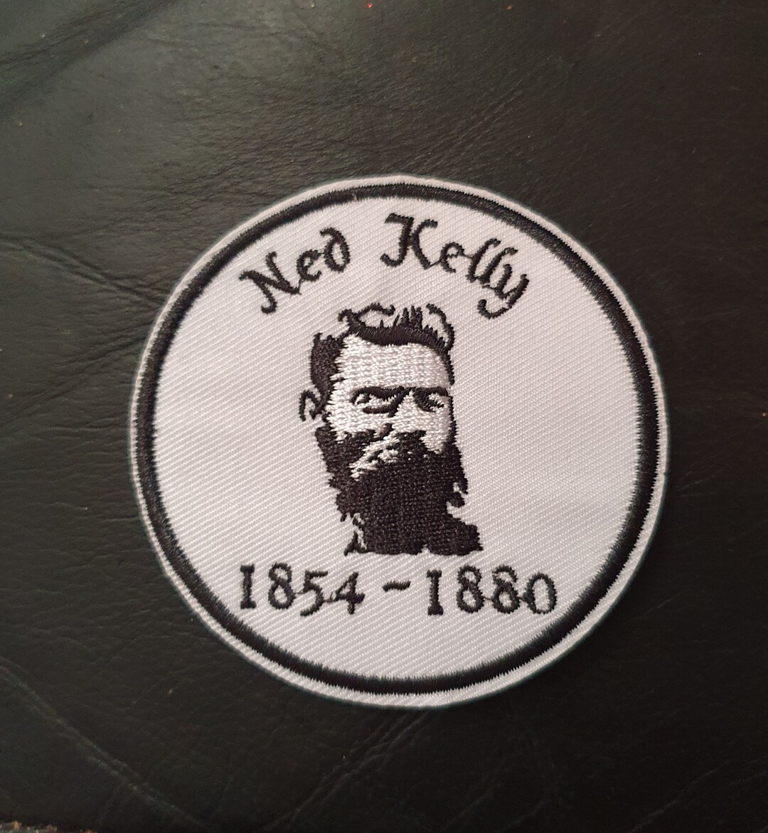 Ned Kelly Embroidered Iron on Applique Motif Patch - Etsy