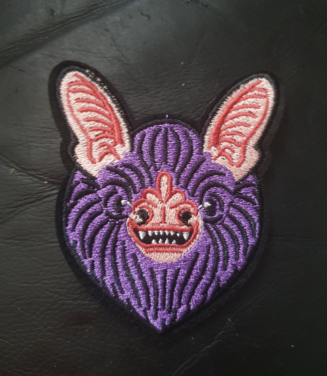 Horror Halloween Vampire Bat Embroidered Iron on Applique Motif Patch ...