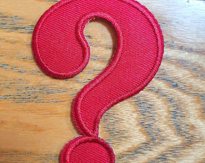 Doctor Who Question Mark Embroidered Iron on Applique Motif Patch - Etsy