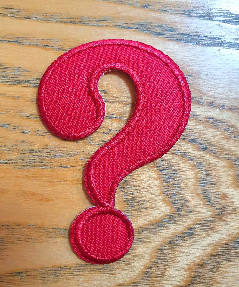 Doctor Who Question Mark Embroidered Iron on Applique Motif - Etsy