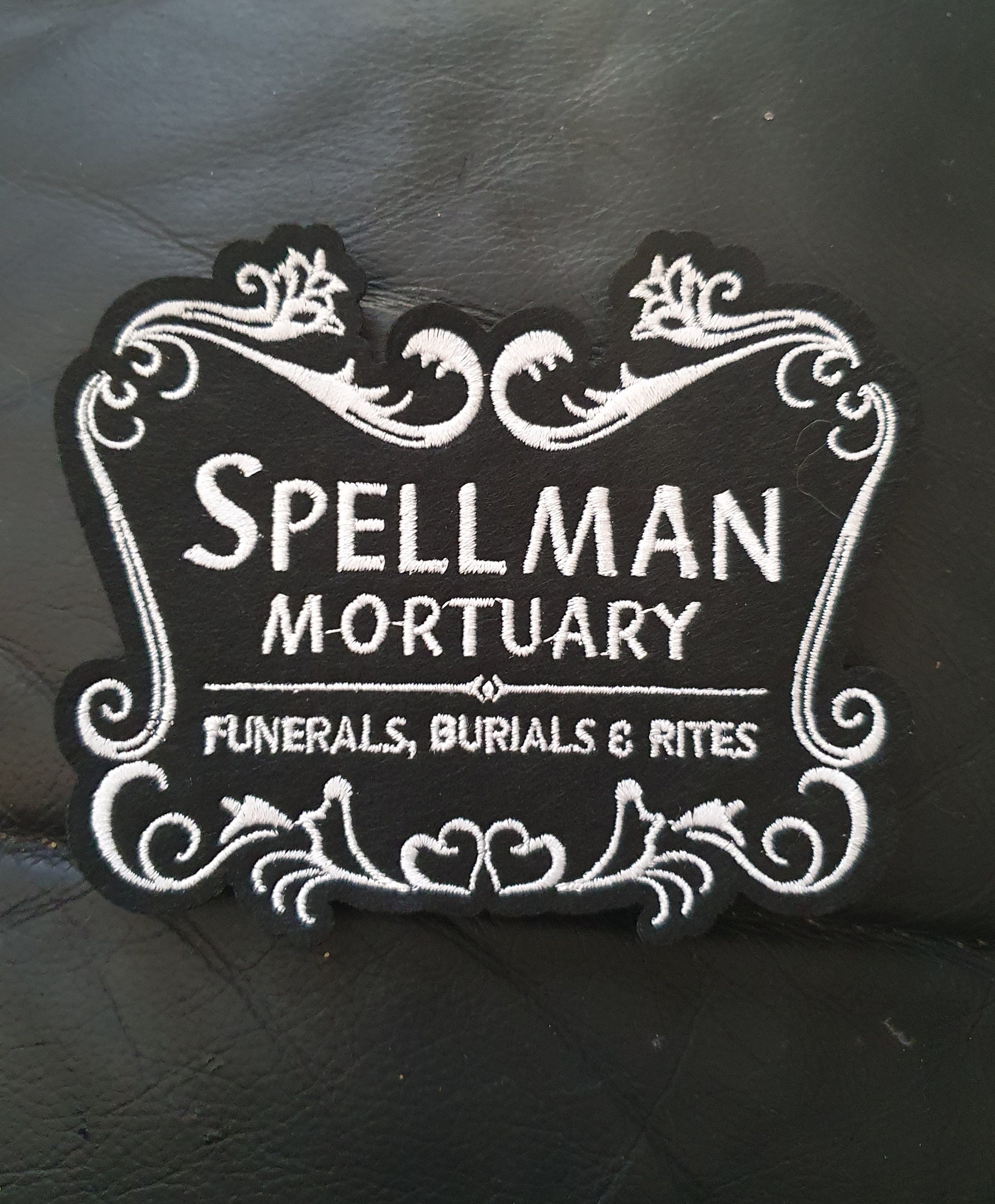 Spellman Mortuary Embroidered Iron on Applique Motif Patch | Etsy