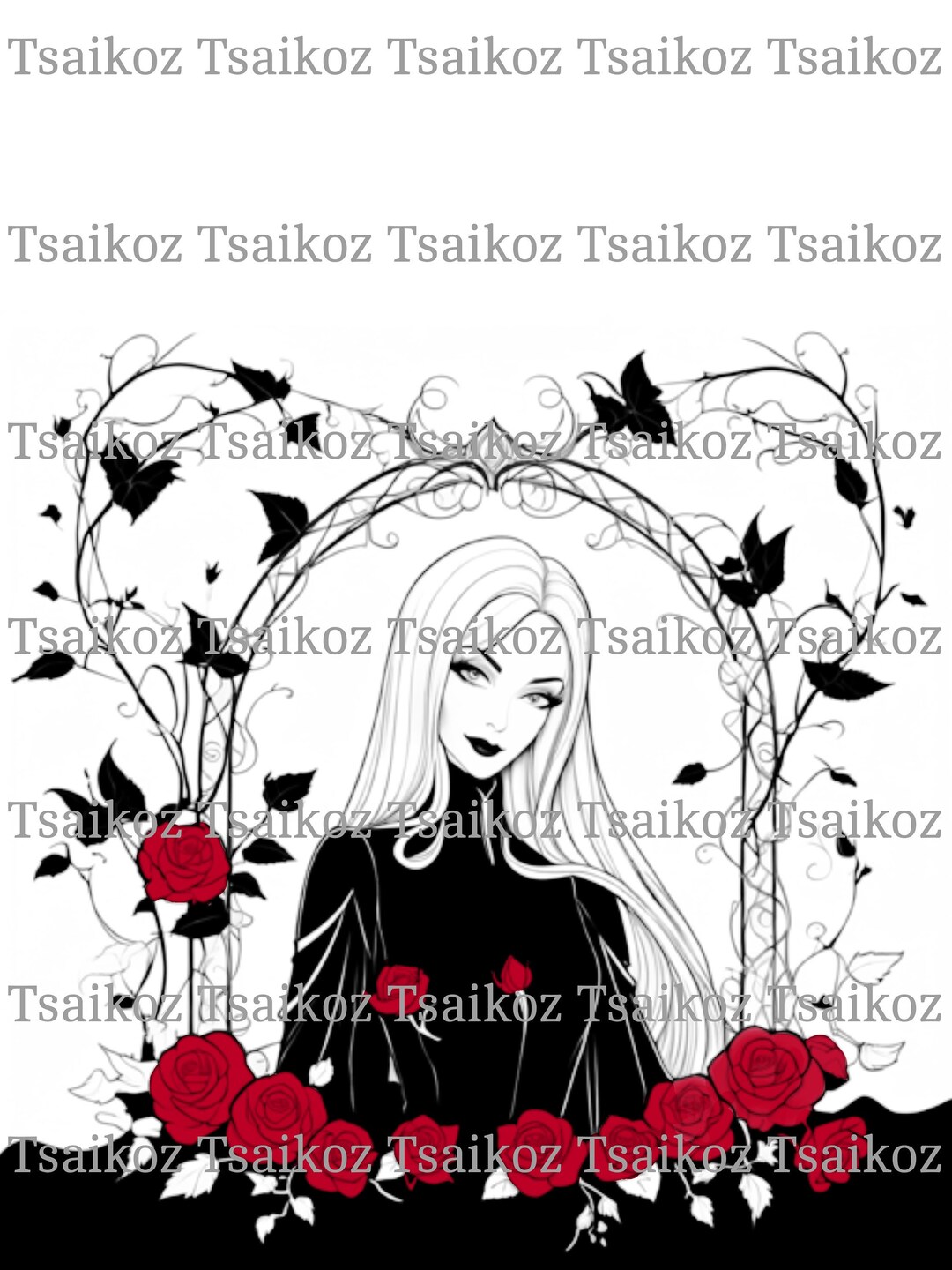 Morticia Addams, the Addams Family, Digital Art Print - Etsy