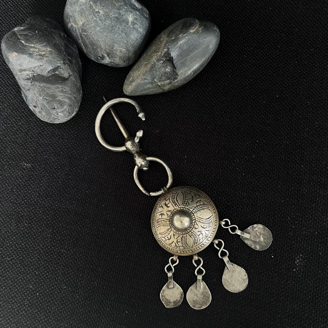 Antique Silver Fibula Box Perfume Amulet Boulmane Morocco E5005 - Etsy