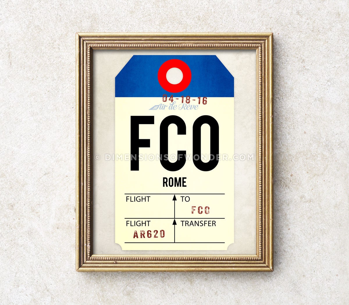 Rome Italy Airport Code Print, Rome Art, Rome Print, Rome Poster ...